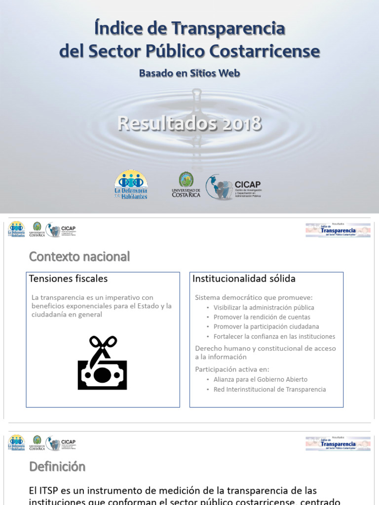 Resultados ITSP 2018 | PDF