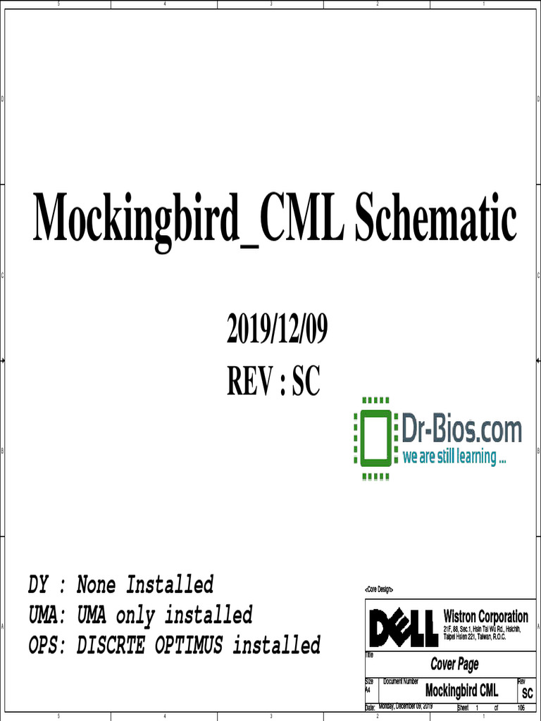 Mockingbird - CML Schematic: 2019/12/09 Rev: SC | PDF