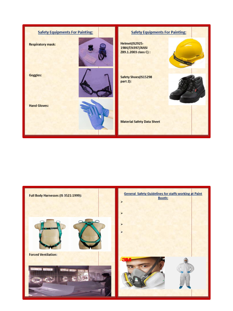 Pamphlet On Safety Measures During Painting of Coaching Stocks | PDF