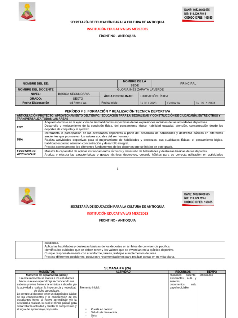 3°período 2°plan | PDF