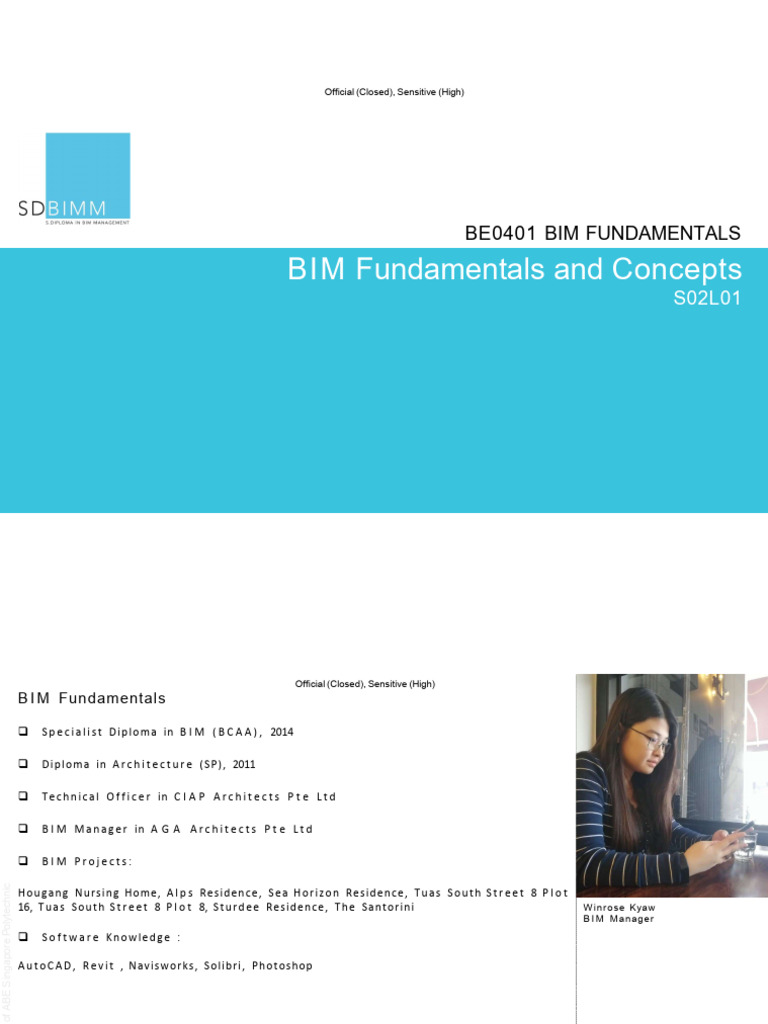 BE401.1 - BIM Fundamentals Concepts and Basics | PDF