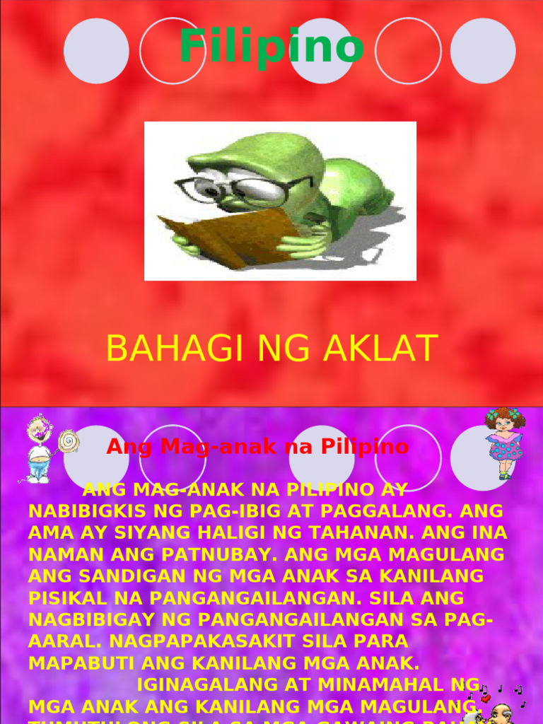 Bahagi NG Aklat | PDF