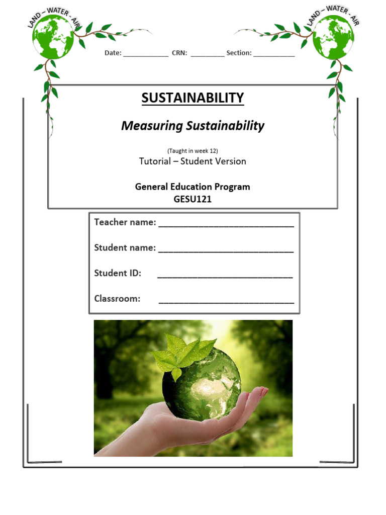 7 Measuring Sustainability | PDF