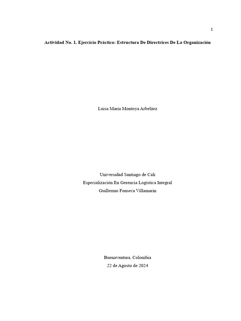 ESTRUCTURA DE DIRECTRICES | PDF