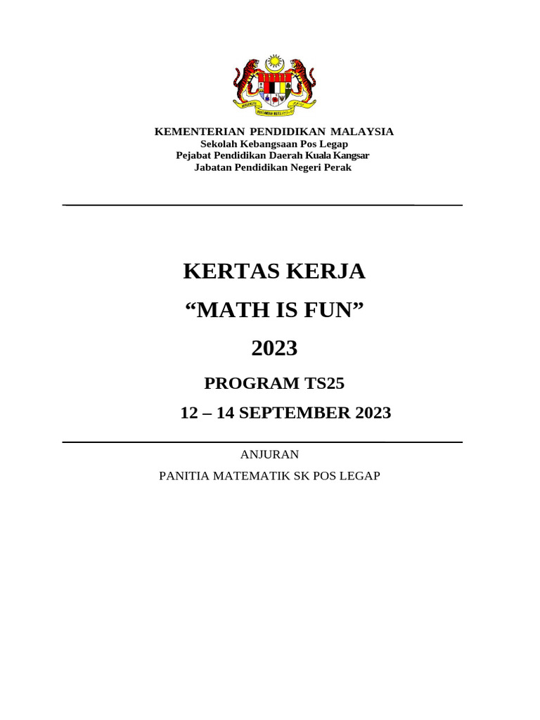 Kertas Kerja MT TS 25K8MODUL2 | PDF