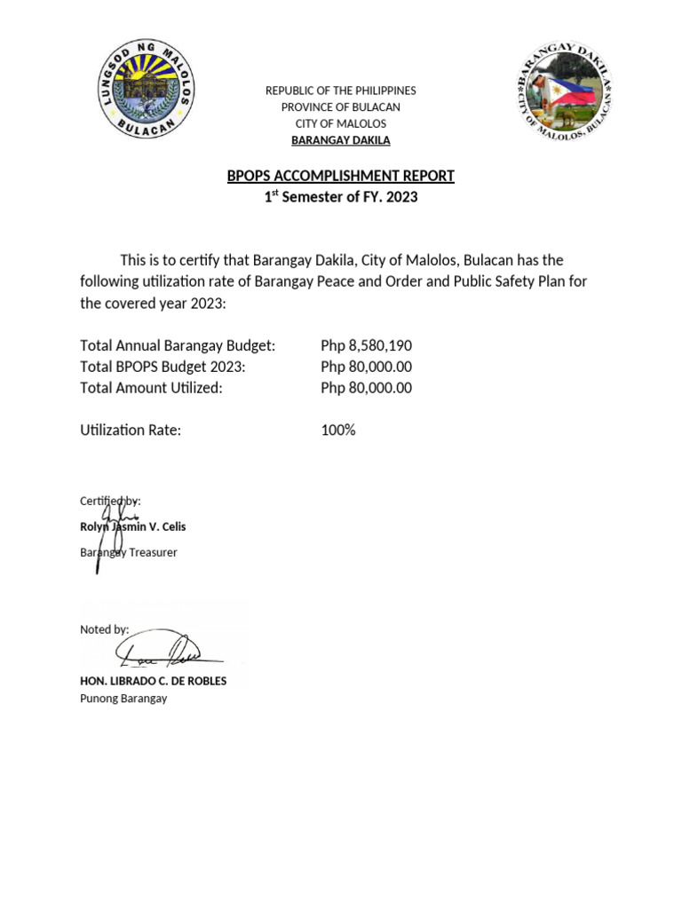 Bpops Utilization | PDF