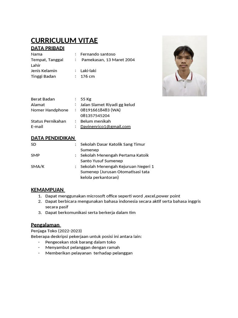CV Nando | PDF