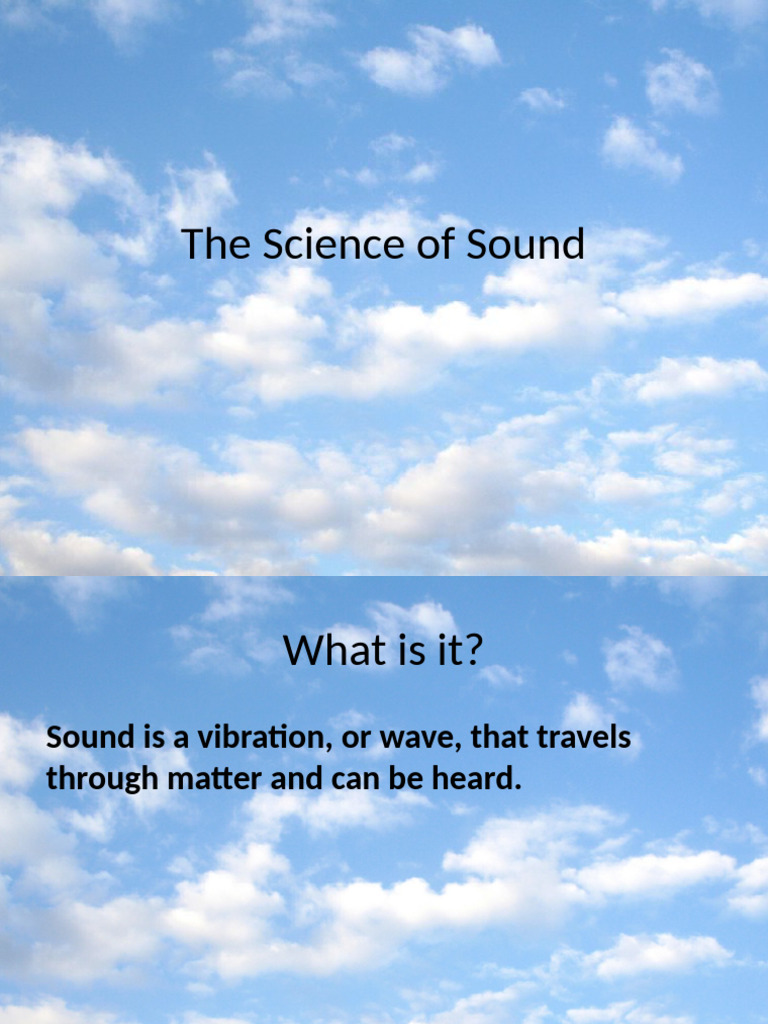 The Science of Sound | PDF