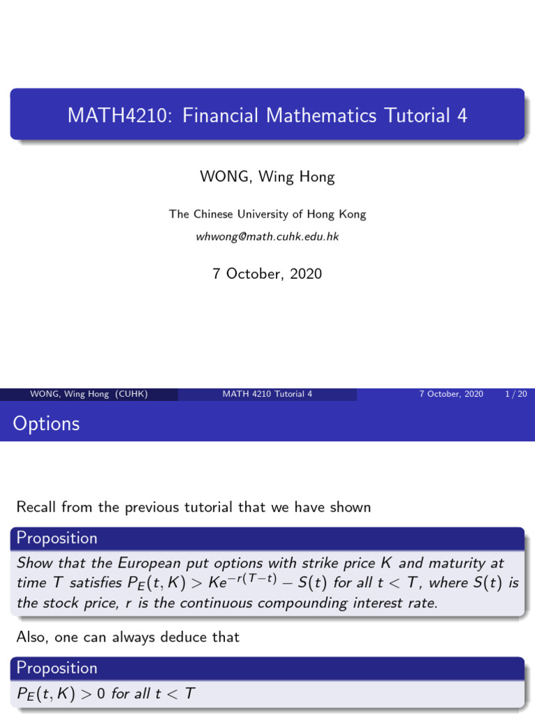 MATH4210 Tut4 2020 v3 | PDF