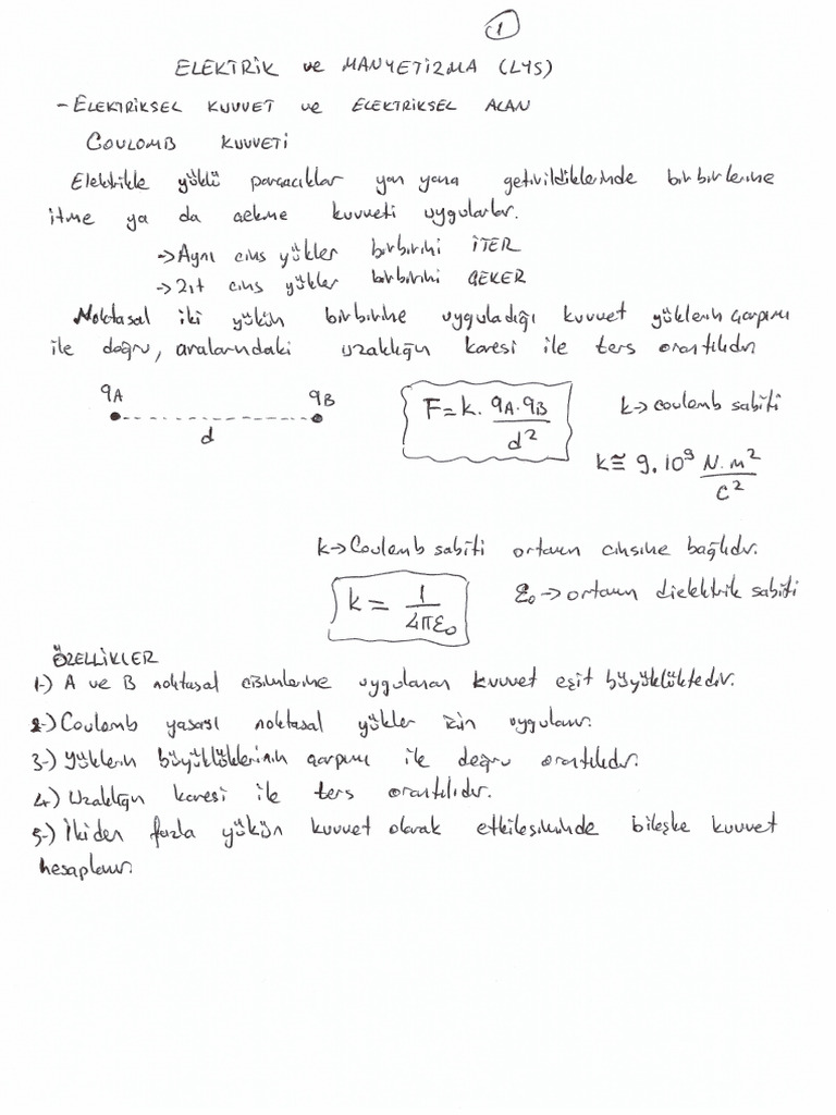 Elektrik Alan Potansiyel LYS | PDF