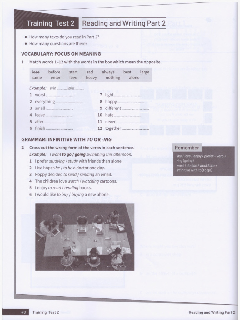 Reading Part 2 | PDF