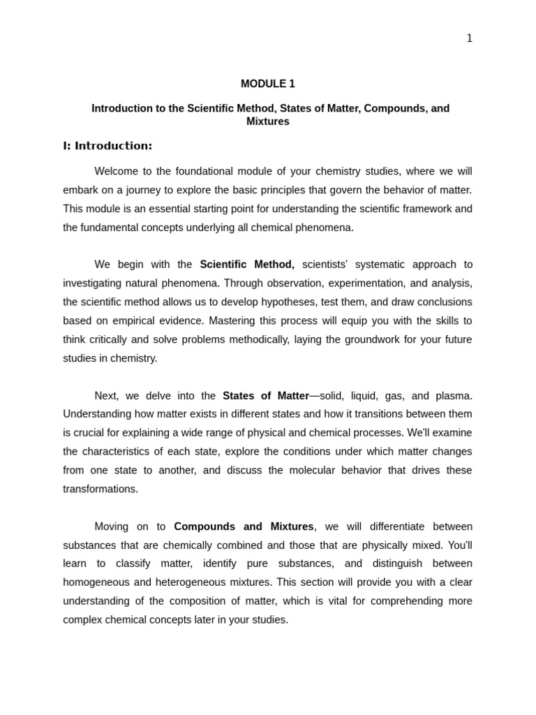 MODULE 1_INorganic Chem | PDF