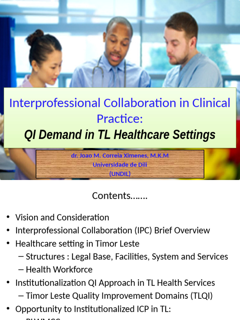 Joao MC Ximenes - Interprofessional Collaboration in Clinical Practice | PDF