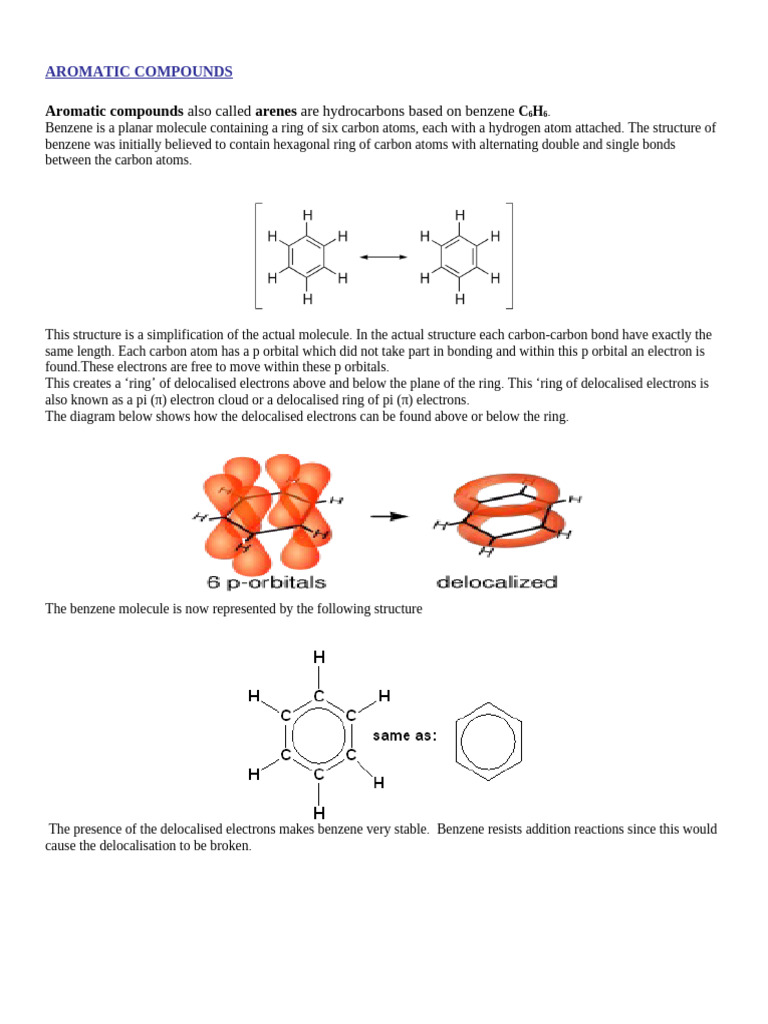 Aromatic Compounds | PDF