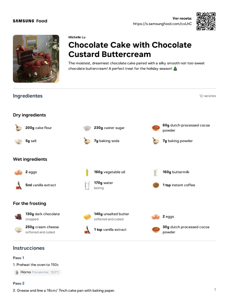 Chocolate Cake Pdf