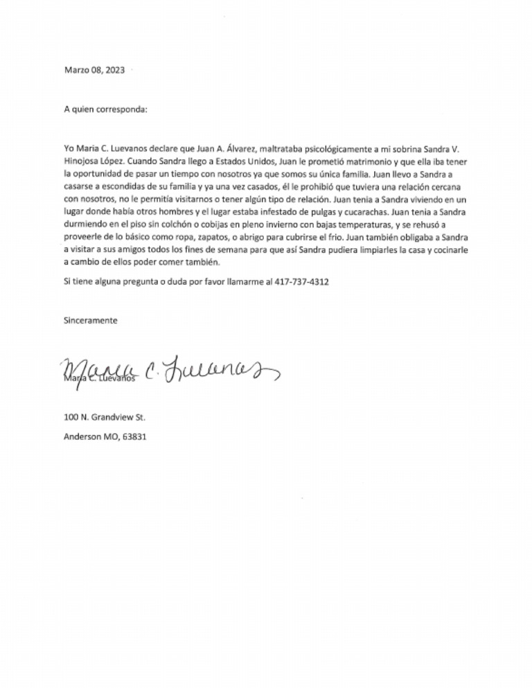 Carta Para Sandra | PDF