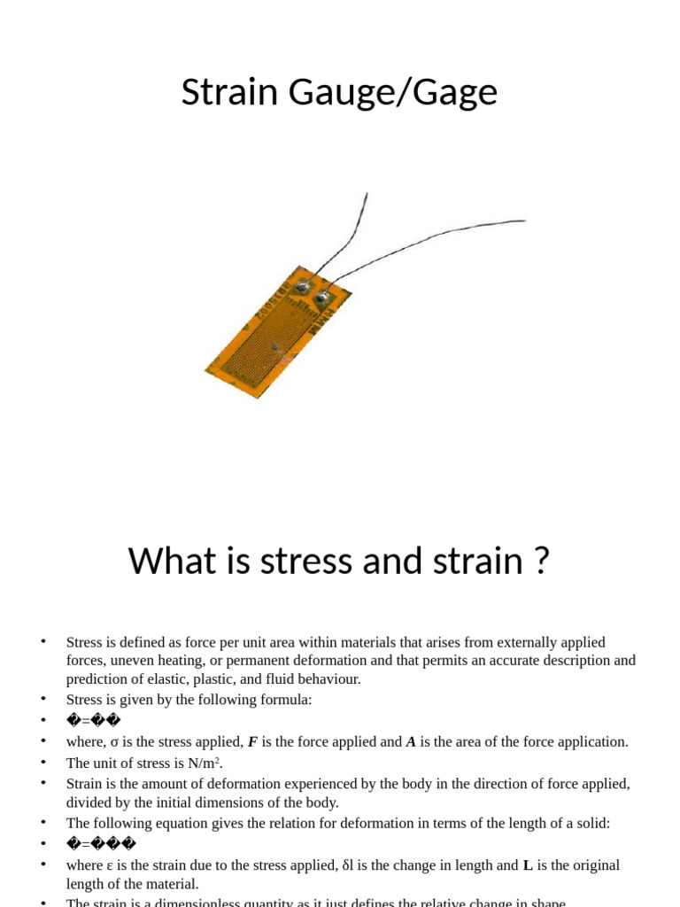 Strain Gage | PDF