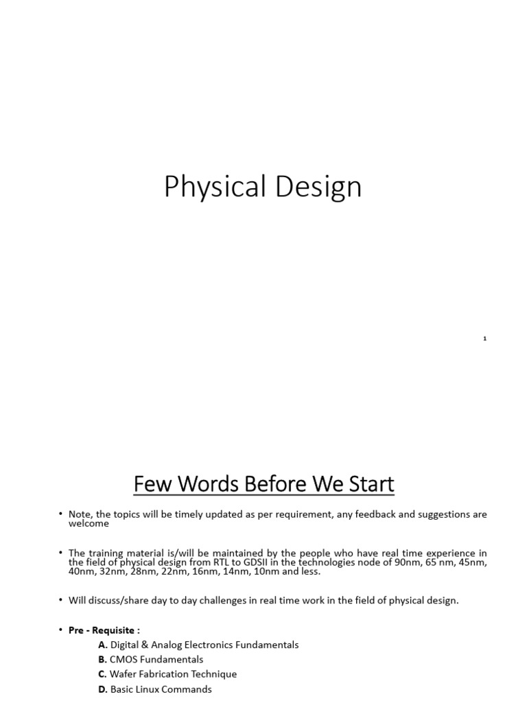 Physical Design | PDF