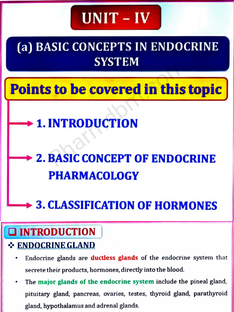 Pharmacology Unit 4 | PDF