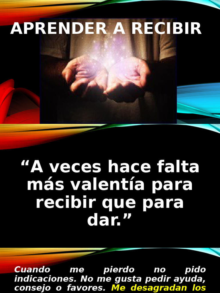 Aprender A Recibir | PDF