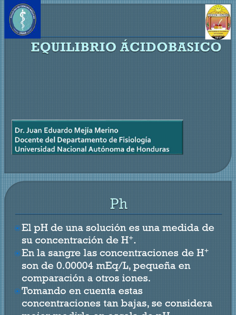 Equilibrio Ácidobásico | PDF