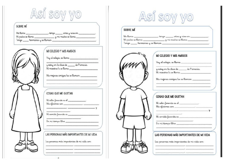 FICHA ASI SOY YO | PDF