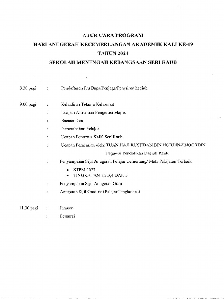 Atur Cara Program | PDF