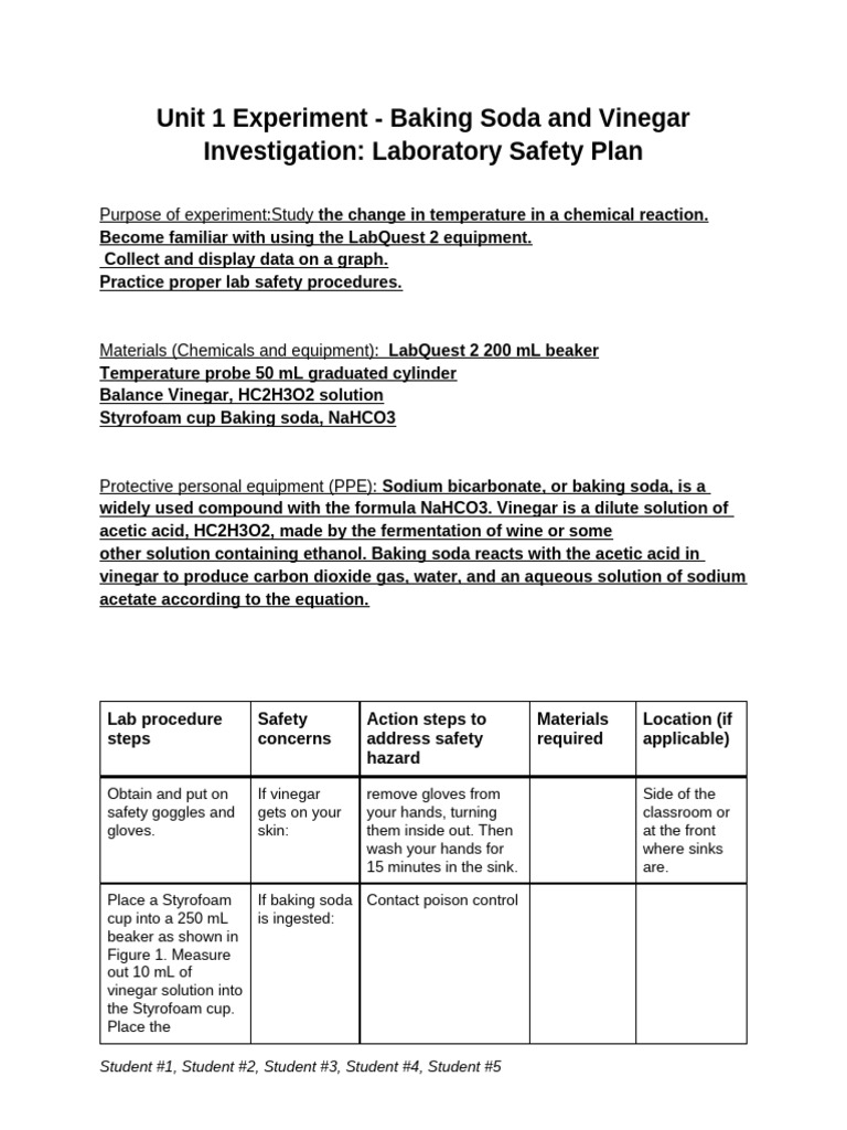 Laboratory Safety Plan | PDF
