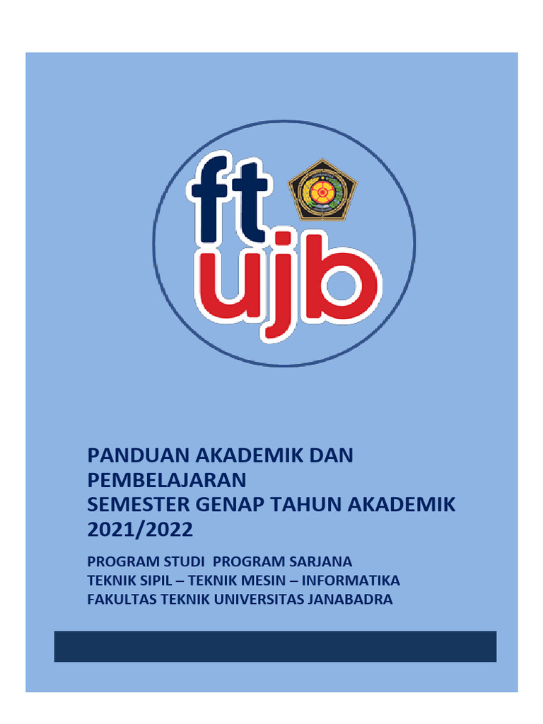 Buku Panduan Akademik Dan Perkuliahan Genap Ta 2021-2022 | PDF
