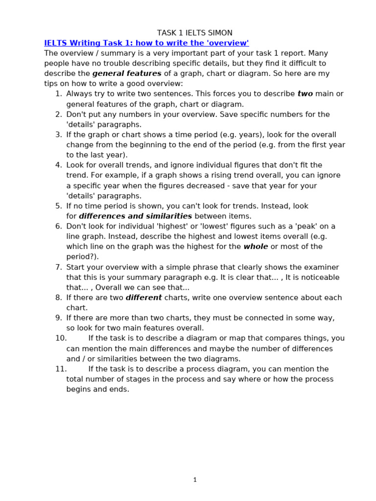 Task 1 Ielts Simon | PDF