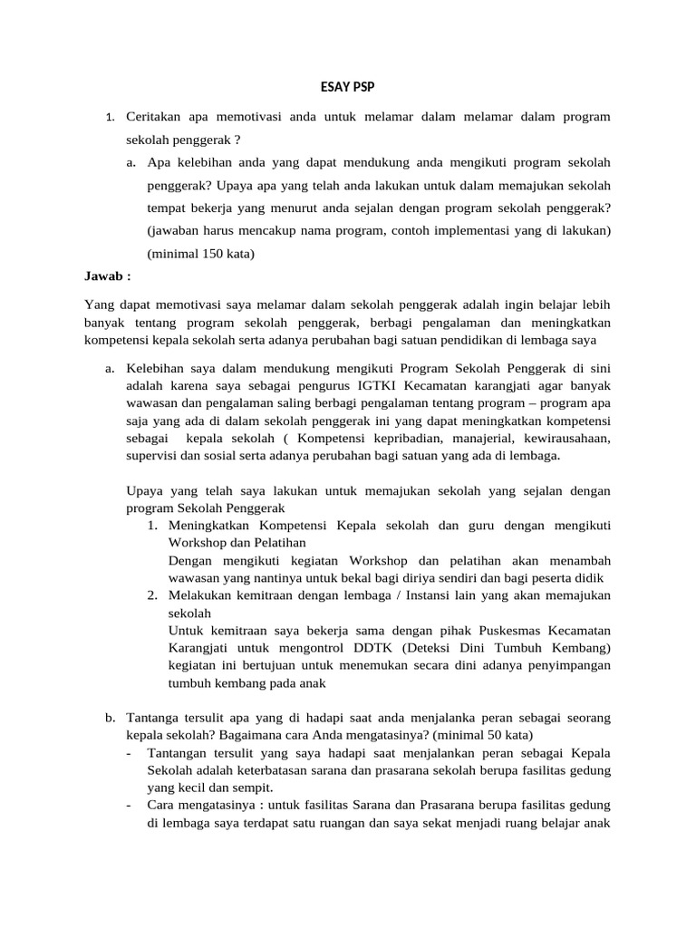 ESAY PSP | PDF