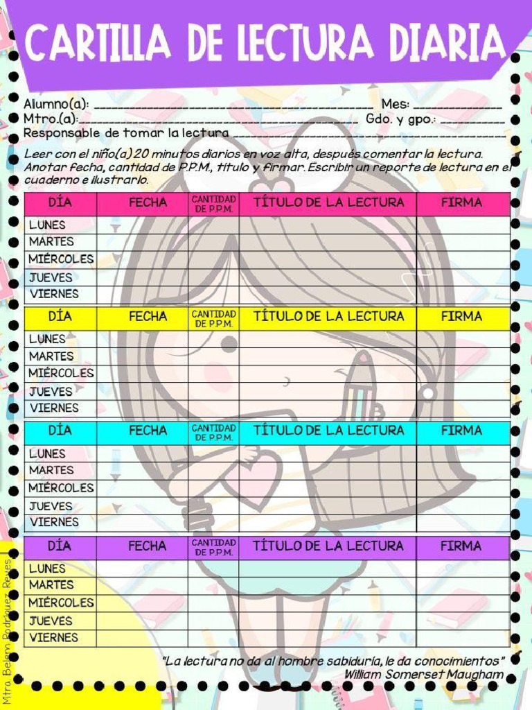 Cartilla de Lectura | PDF