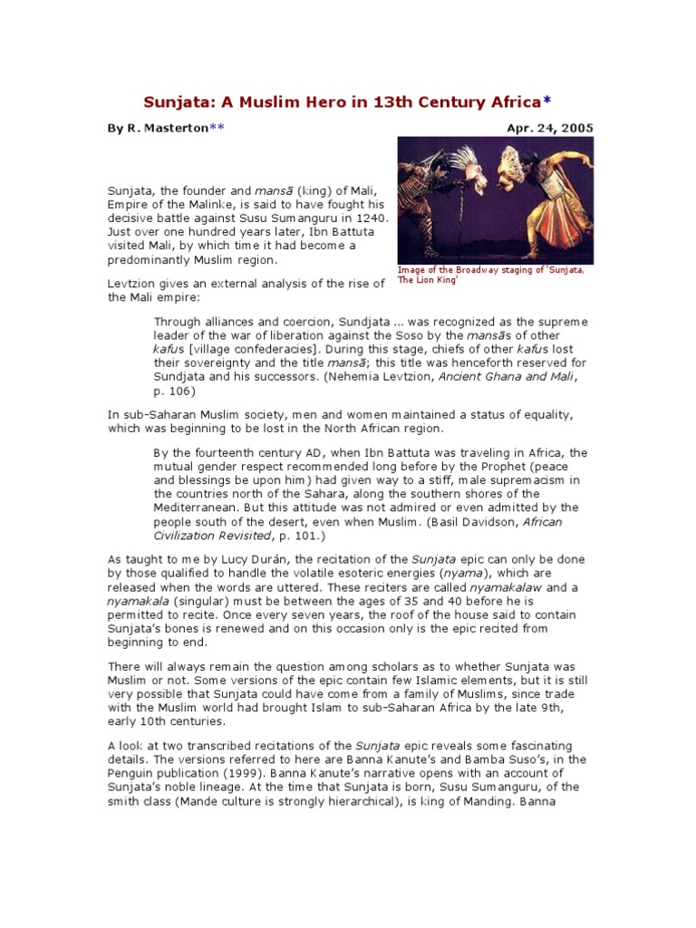 Sunjata | Prophets And Messengers In Islam | Jesus In Islam