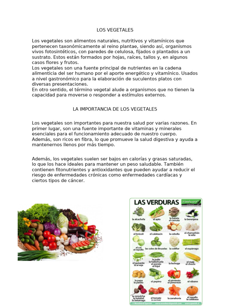 Los Vegetales | PDF
