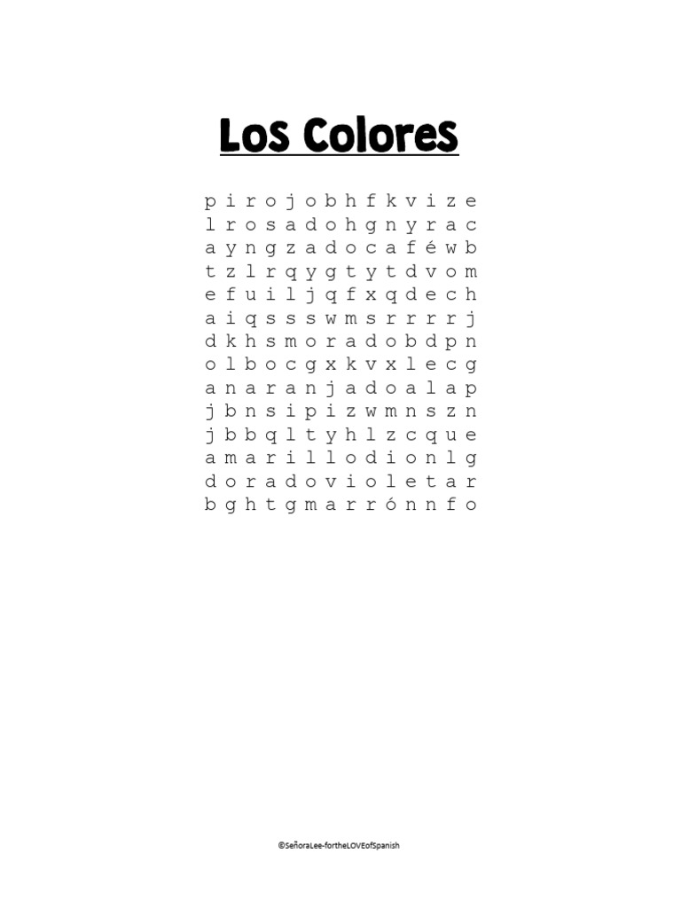 Los Colores: Azul - Verde - Rojo - Amarillo - Anaranjado | PDF