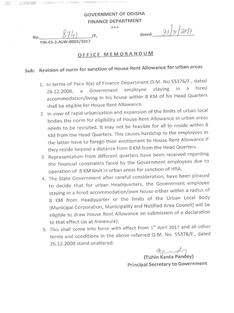 House Rent Declaration Form | PDF