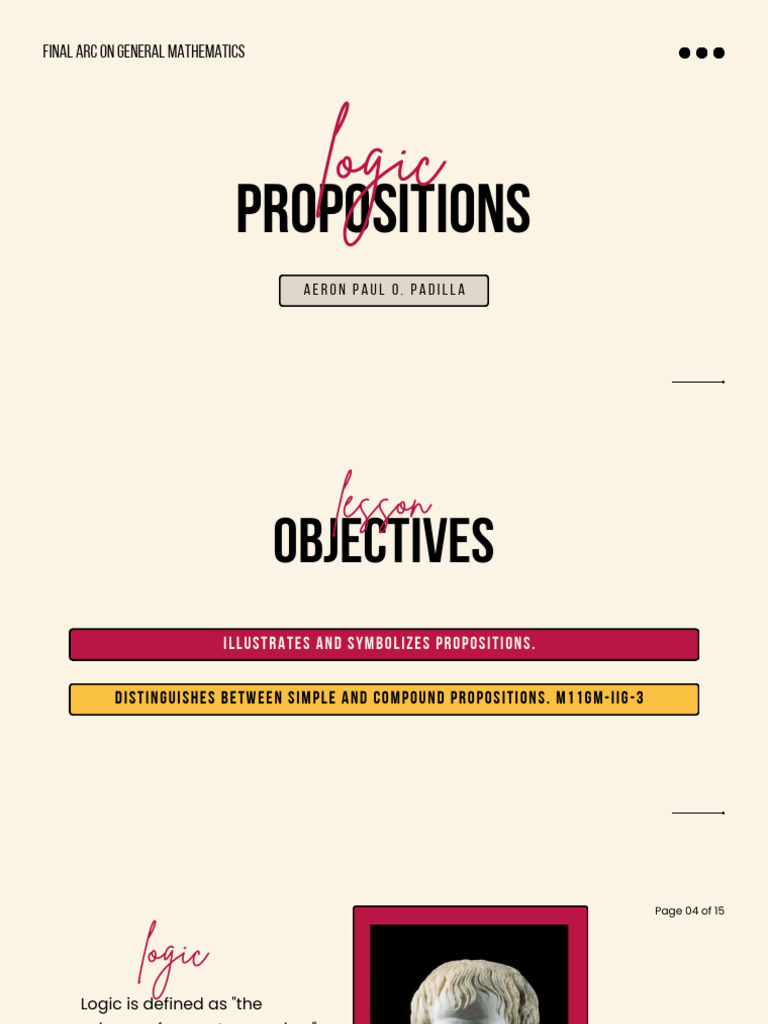 Proposition | PDF | Logic | Sentence (Linguistics)