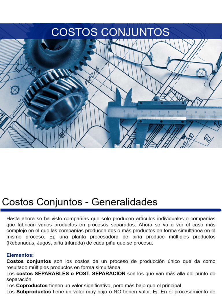 NOTAS DE CLASE Costos Conjuntos | PDF