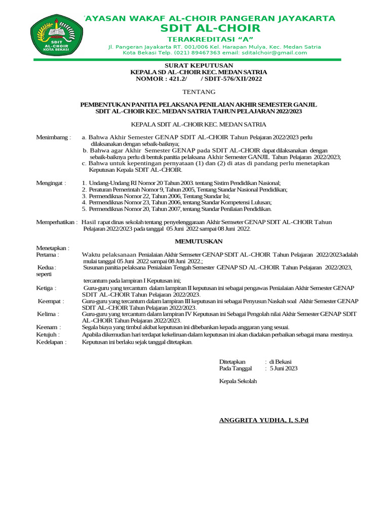 SK Pas I 22-23 | PDF