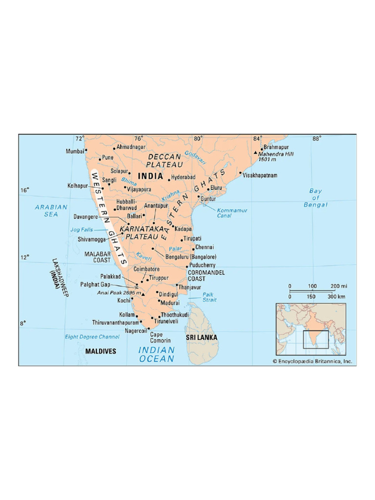 Nilgiri Hills - India, Map, & Facts - Britannica | PDF