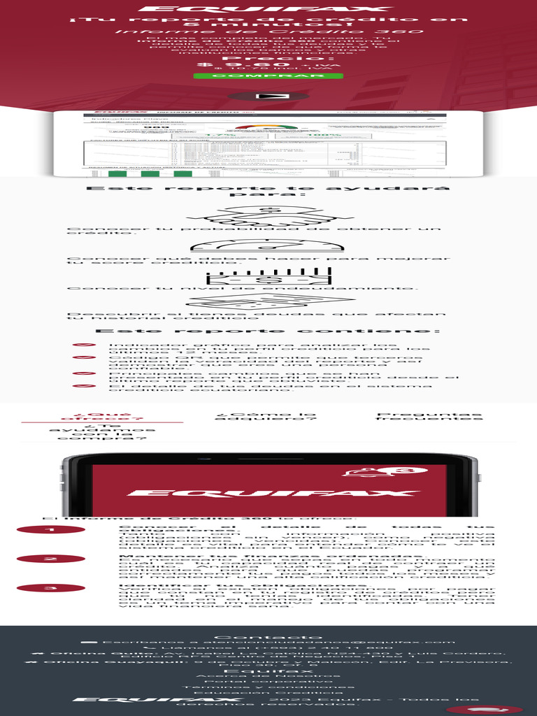 Historial Crediticio - Informe Crédito 360 Equi | PDF