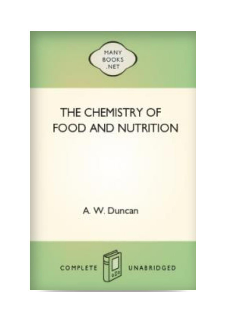 The Chemistry of Food | PDF
