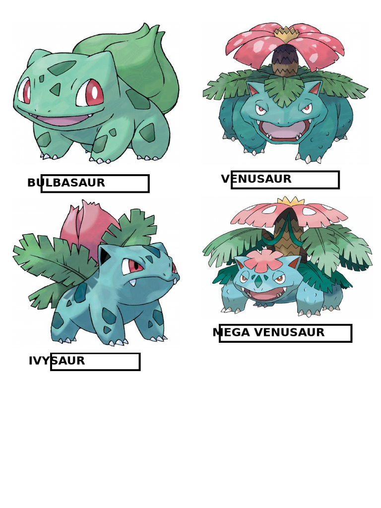Complete Pokémon Character List | PDF | Cooking, Food & Wine