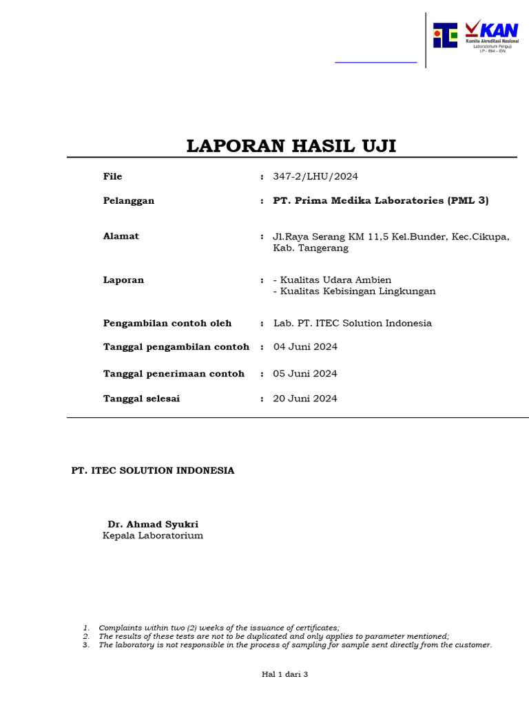 347-2_UA,NL_PT. Prima Medika Laboratories (PML 3), Juni'2024_ar-Ns-revisi | PDF