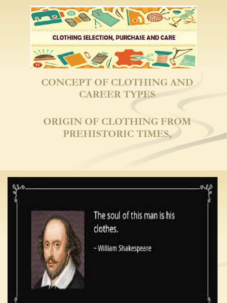1 Theory and Functions of Clothing and Origin On Clothing | PDF