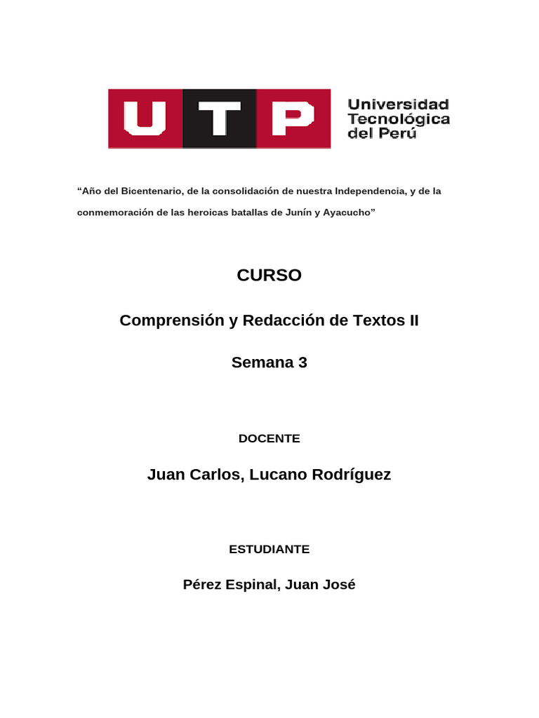 Esquema de Produccion Semana 3 Comp y Redac. Textos | PDF Esquema de Produccion Semana 3 Comp y Redac. Textos | PDF