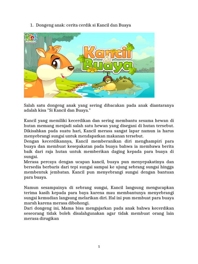 Dongeng Anak | PDF
