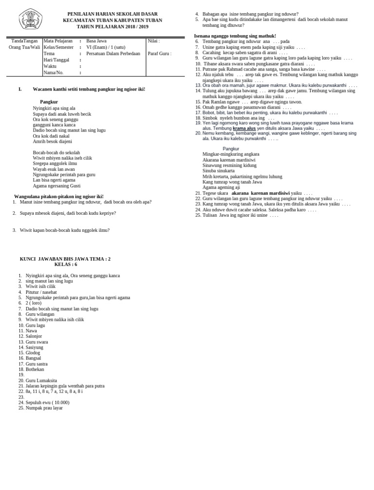 NASKAH PH Bhs. Jawa T 2 | PDF