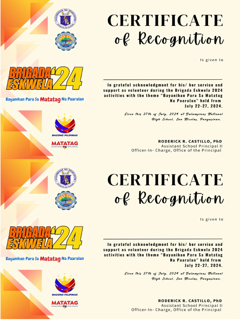 Cert Brigada 2024 | PDF