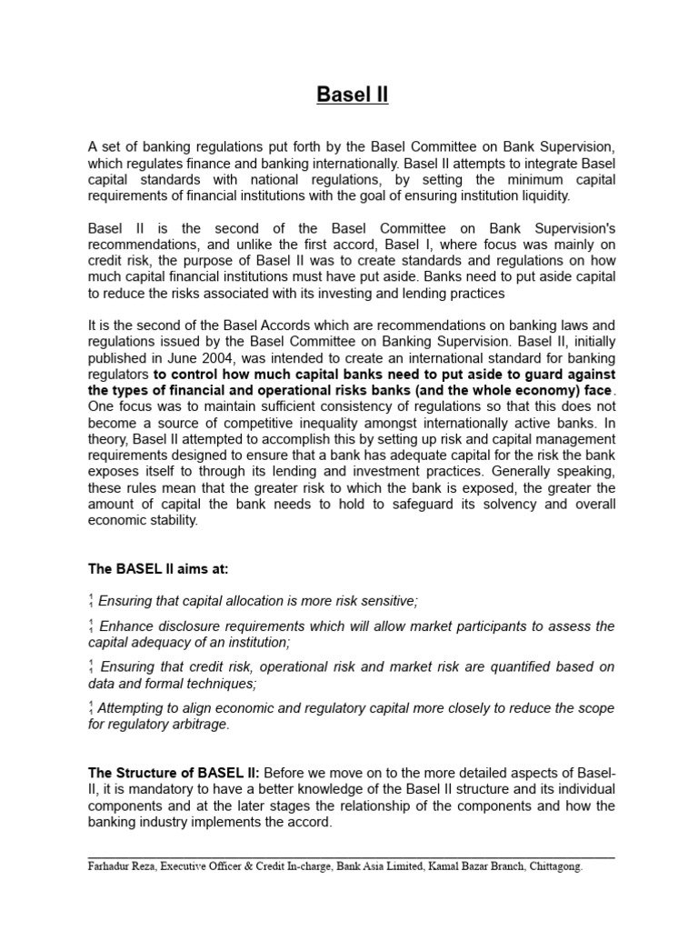 BASEL II | PDF